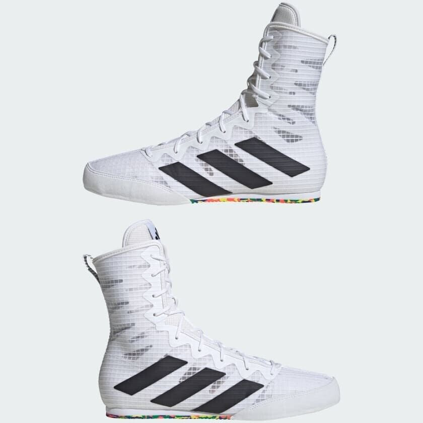 adidas Box Hog 4 Boxing Boots Mens White & Black – Budo Online