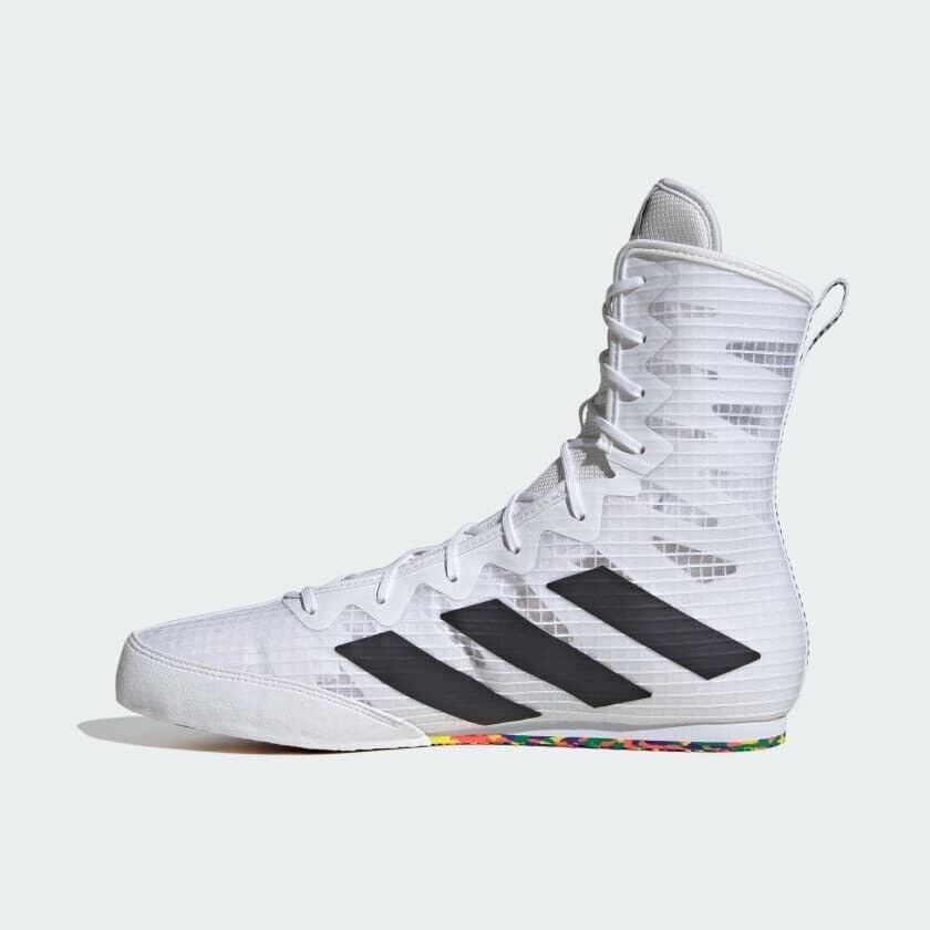 adidas Box Hog 4 Boxing Boots Mens White & Black – Budo Online